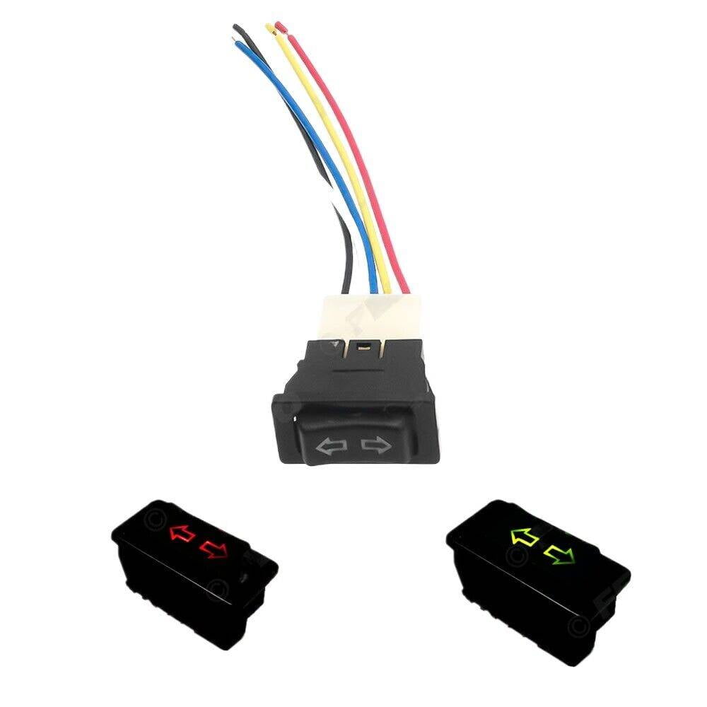 Car Universal electric window switch with wire 12V/24V 20A 5Pin ...