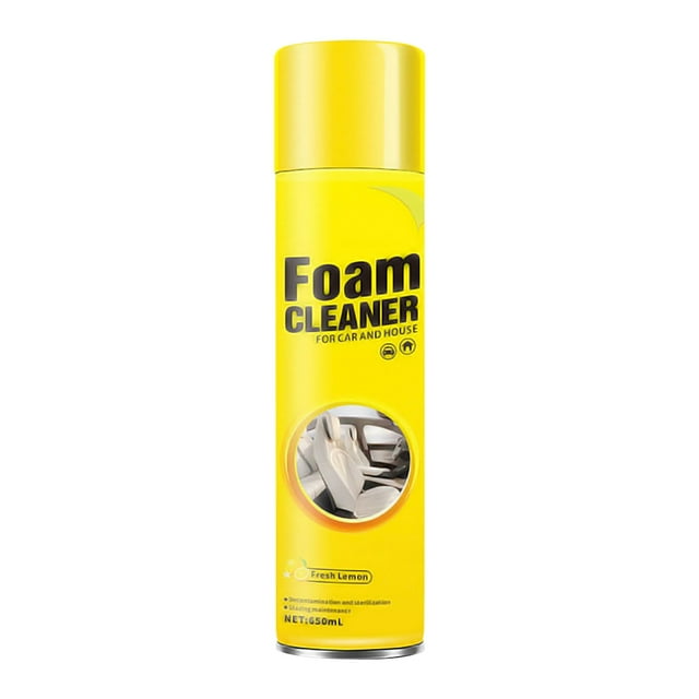 Car Upholstery Foam Cleaner 650Ml Leather Seat Stain Remover Waterless Wash Spray For Auto ...