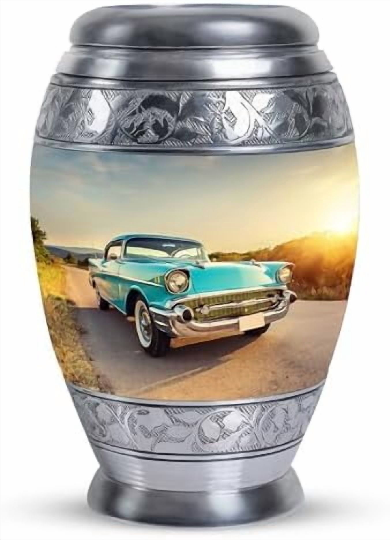 Car Urn For Burial In Ground - Blue Urns For Ashes Adult Female & Male ...