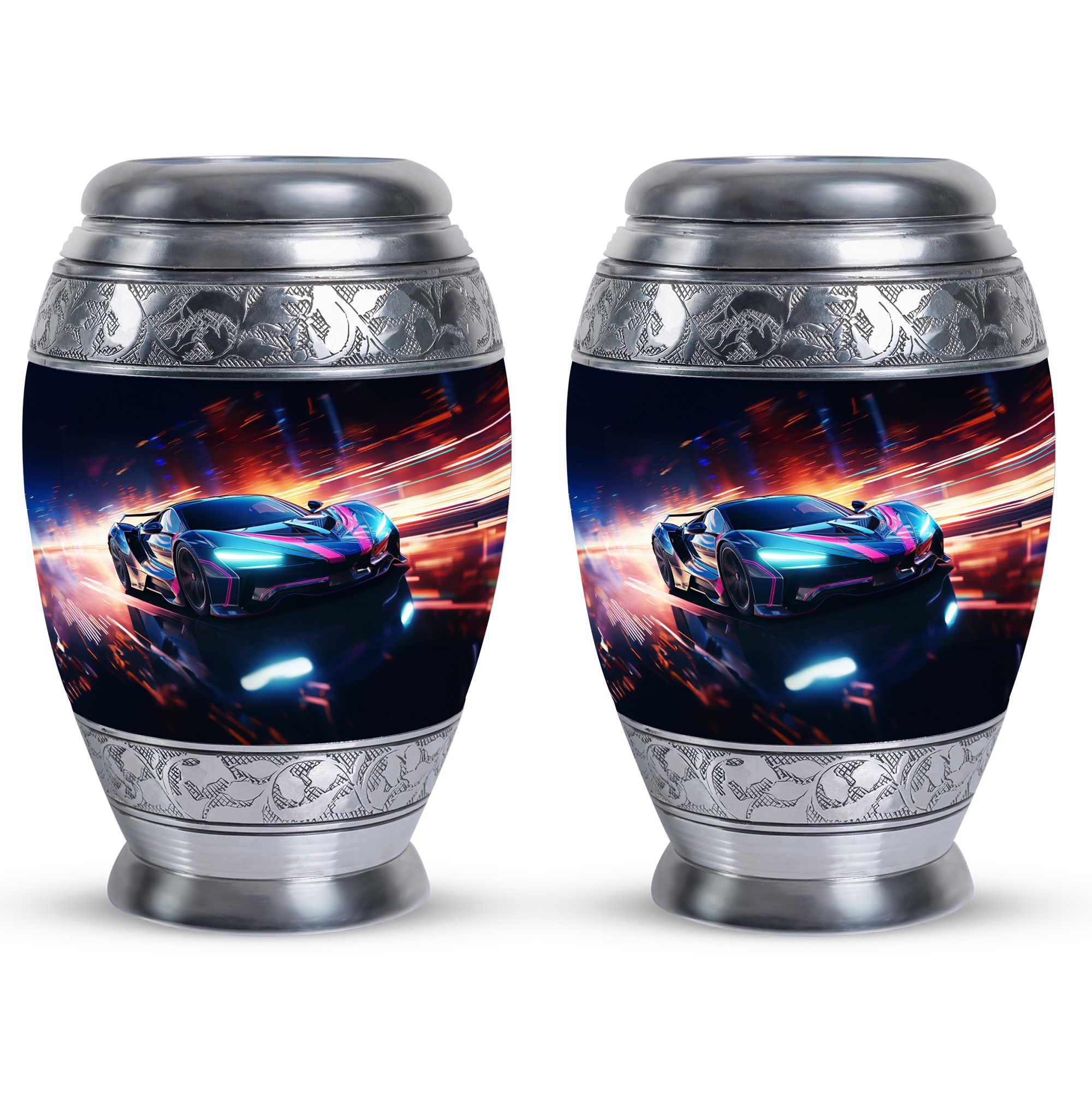 Car Urns For Human Ashes Adult Man - Neon Car Cremation Urns For Burial ...