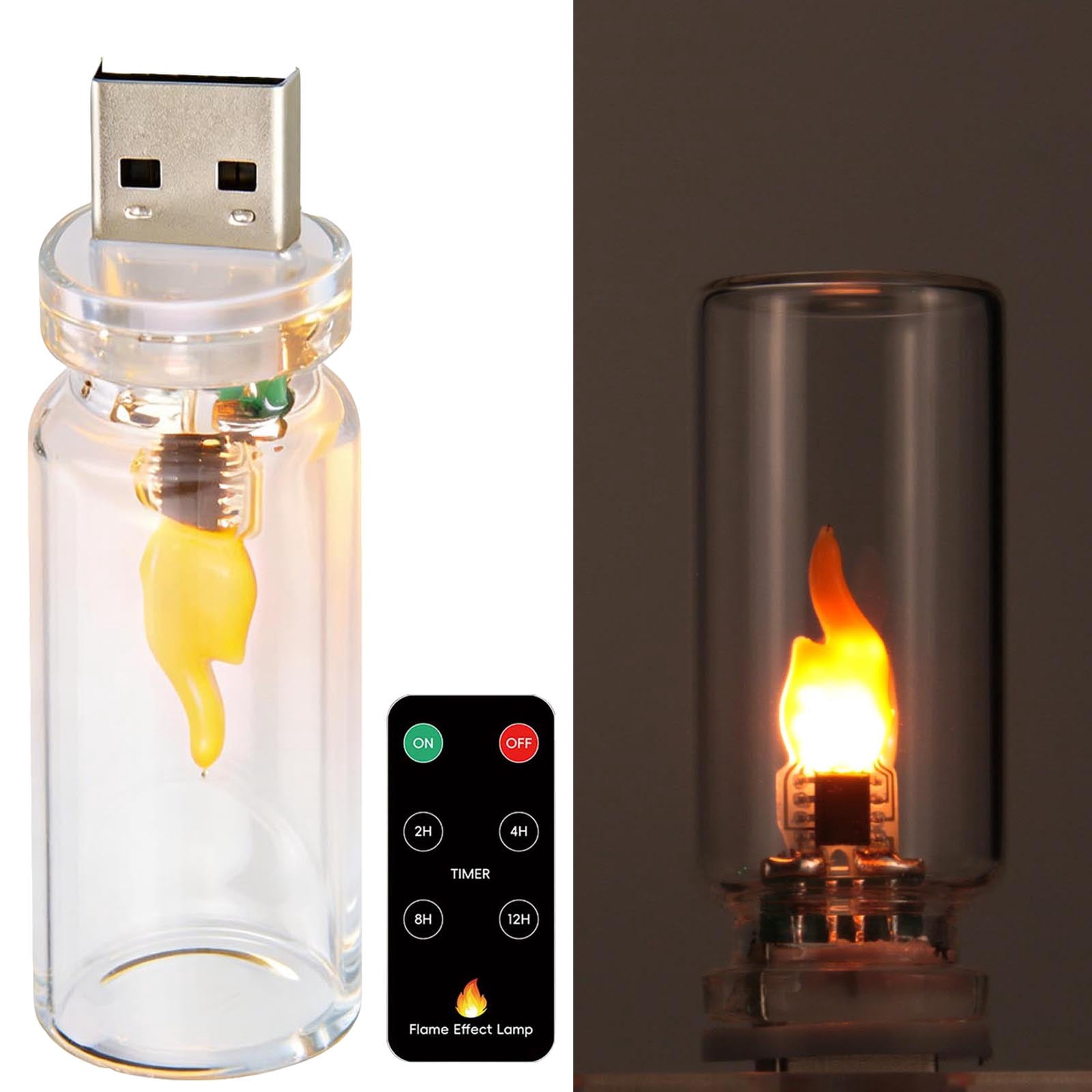 Car Usb Night Light Bulb With Remote Control,Usb Powered Mini Glass ...