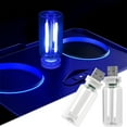 Car Usb Night Light, Led Bulb, Blue Glow, Usb Powered, for Car Interior ...