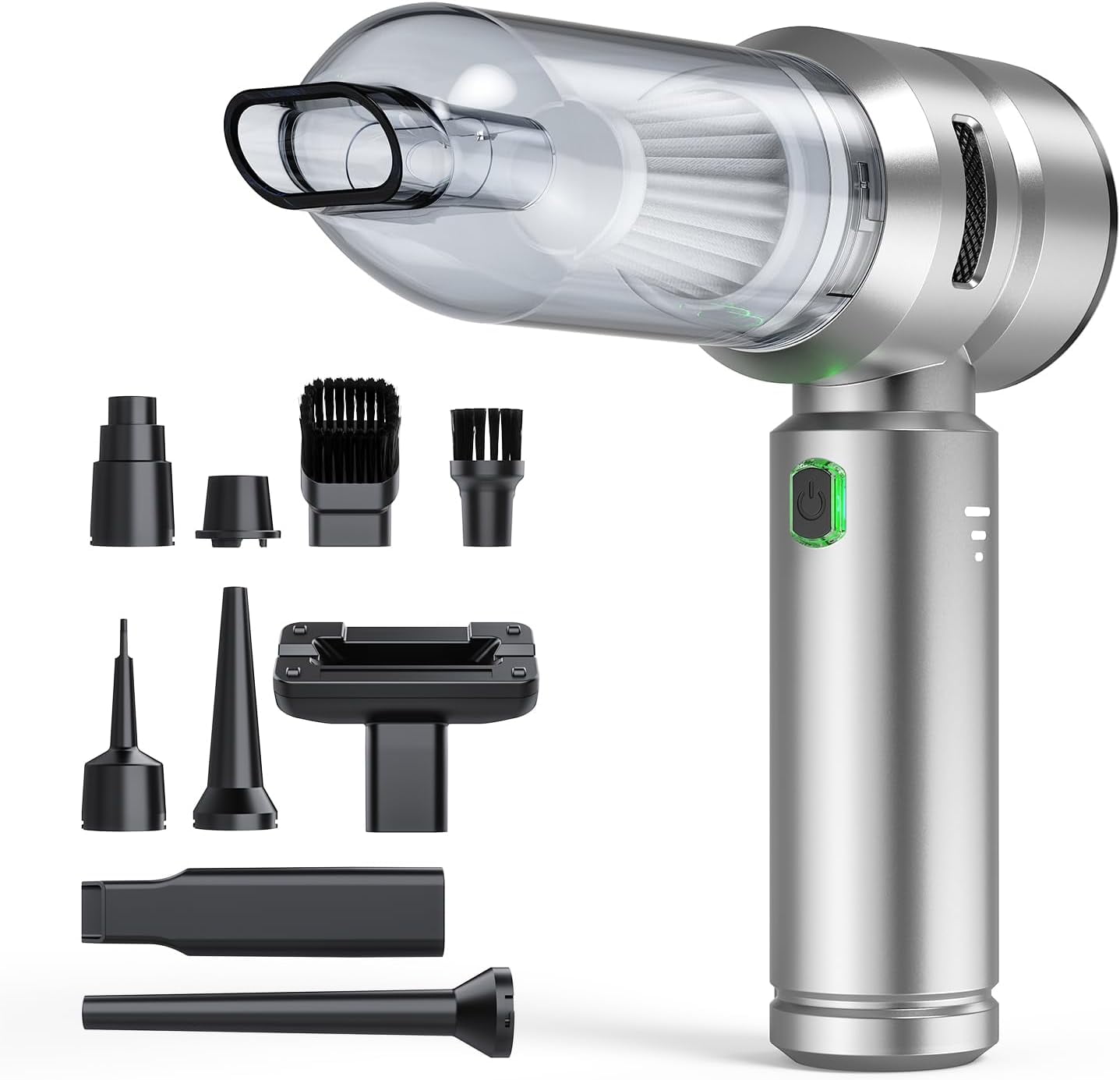 Car Vacuum,3 Suction Modes,Portable Mini Cordless Cleaner with 21000pa ...