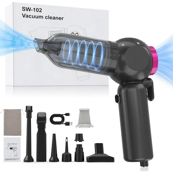 Car Vacuum Cleaner - 17000PA, Portable Cordless Vacuum Cleaner for Car ...