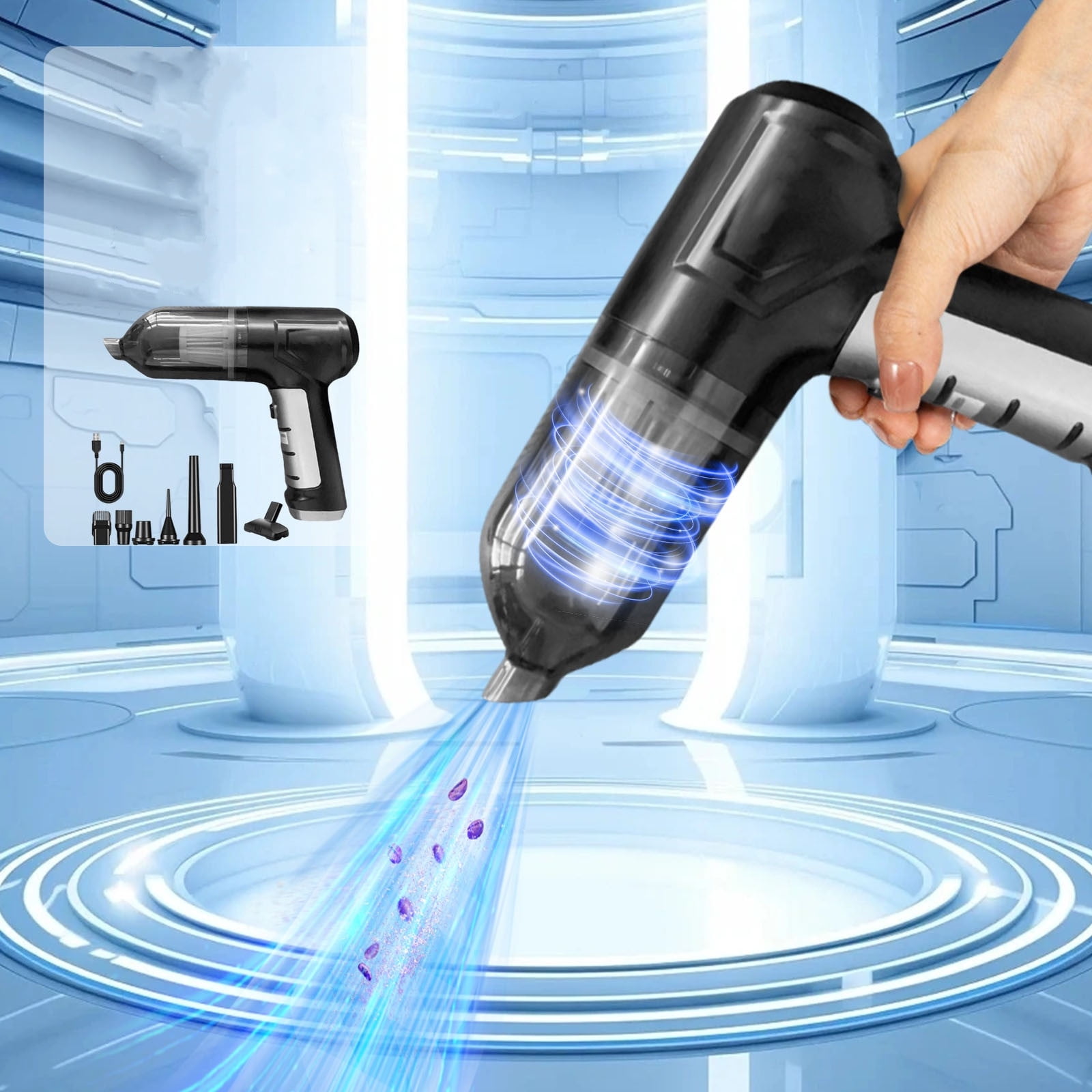 Car Vacuum Cleaner | Brushless Motor | High-Power | Wireless Handheld ...