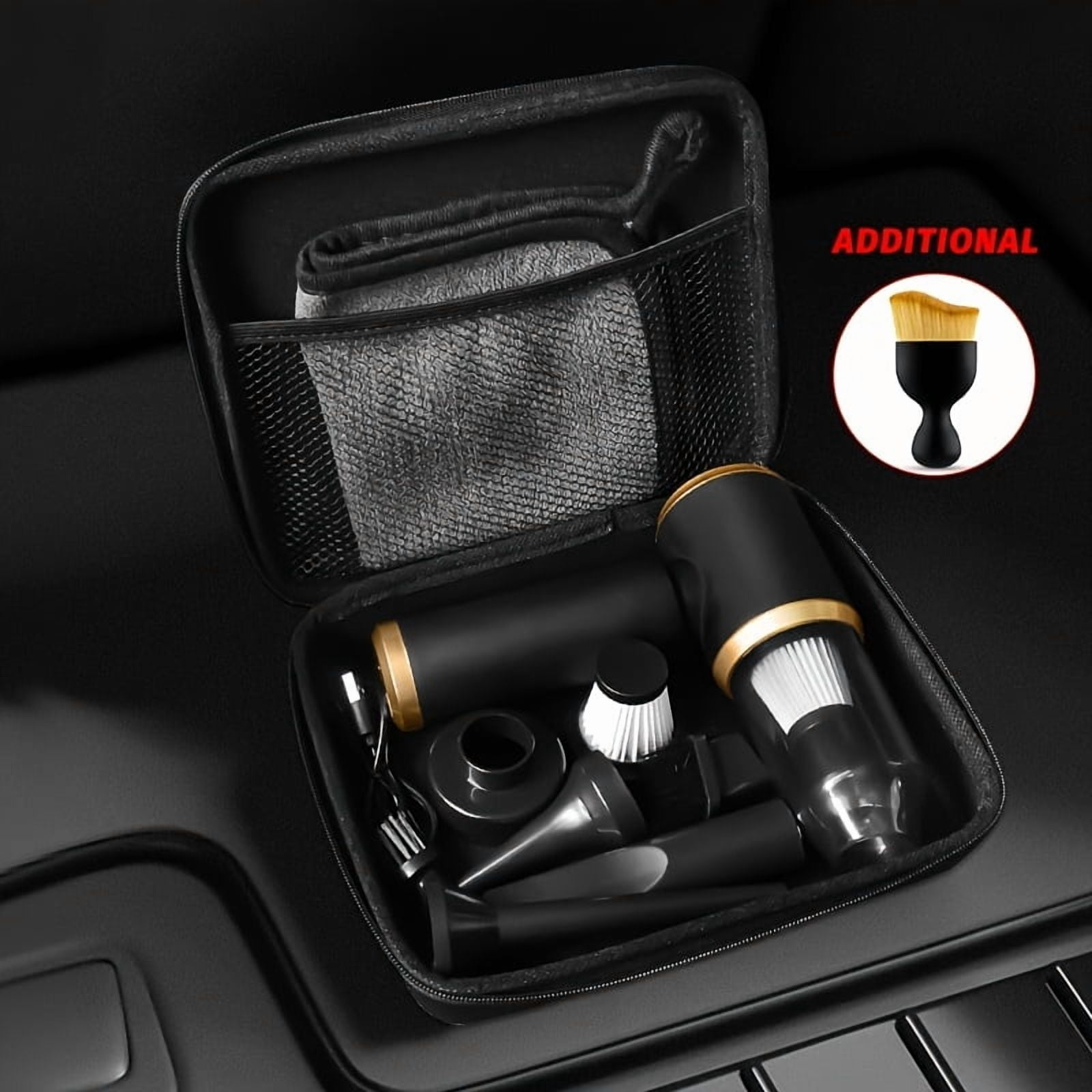 Car Vacuum Cleaner Gift Set - 6000PA Powerful Cordless Vacuum with 7 ...