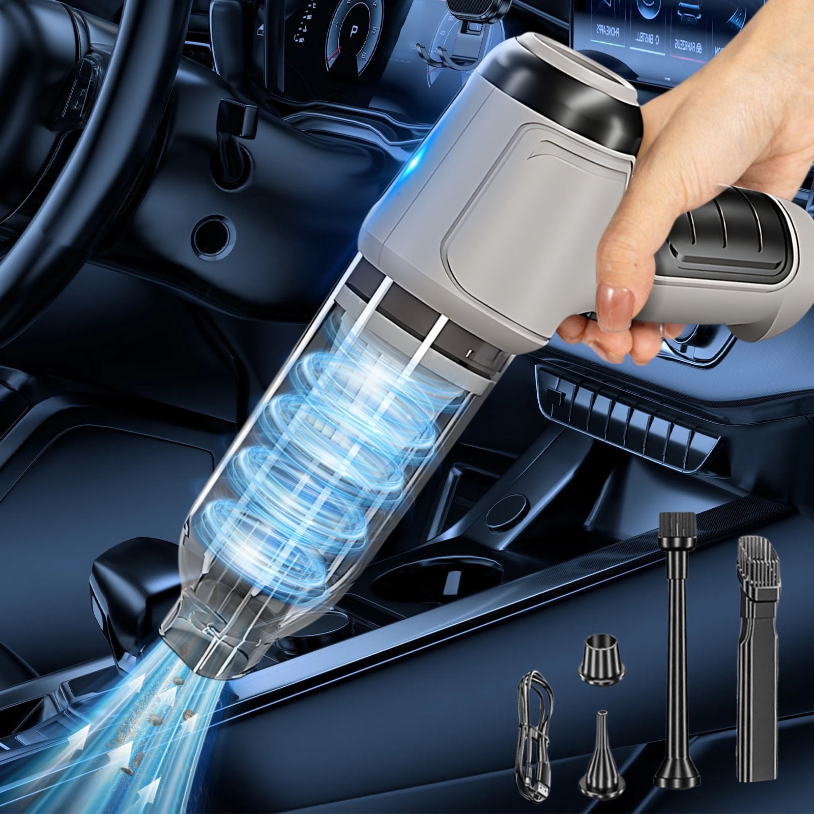 Car Vacuum Cleaner, Portable Blower/Car Vaccum, Wireless Handheld ...