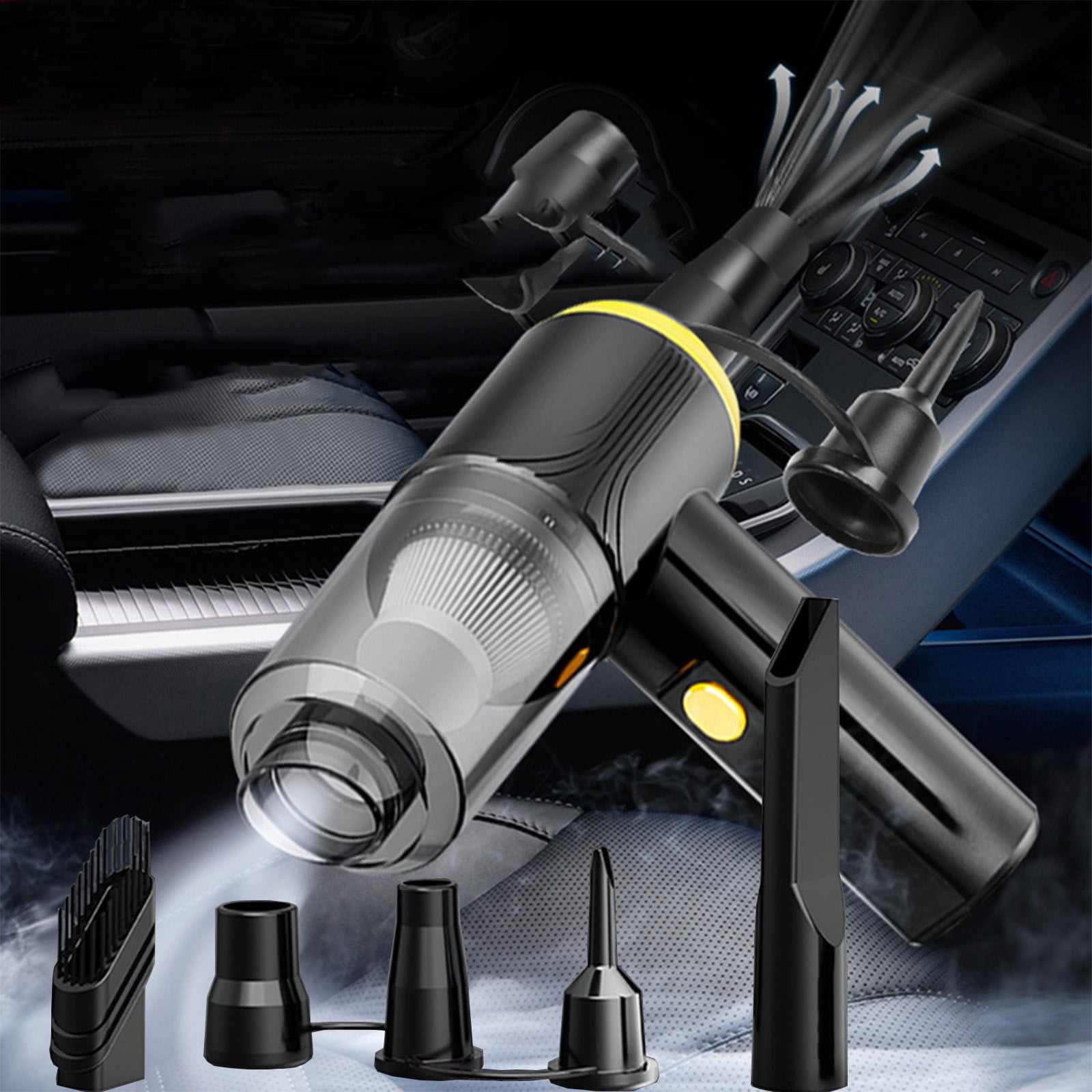 Car Vacuum Cleaner Wireless High-power Car Two-in-one Handheld Portable ...