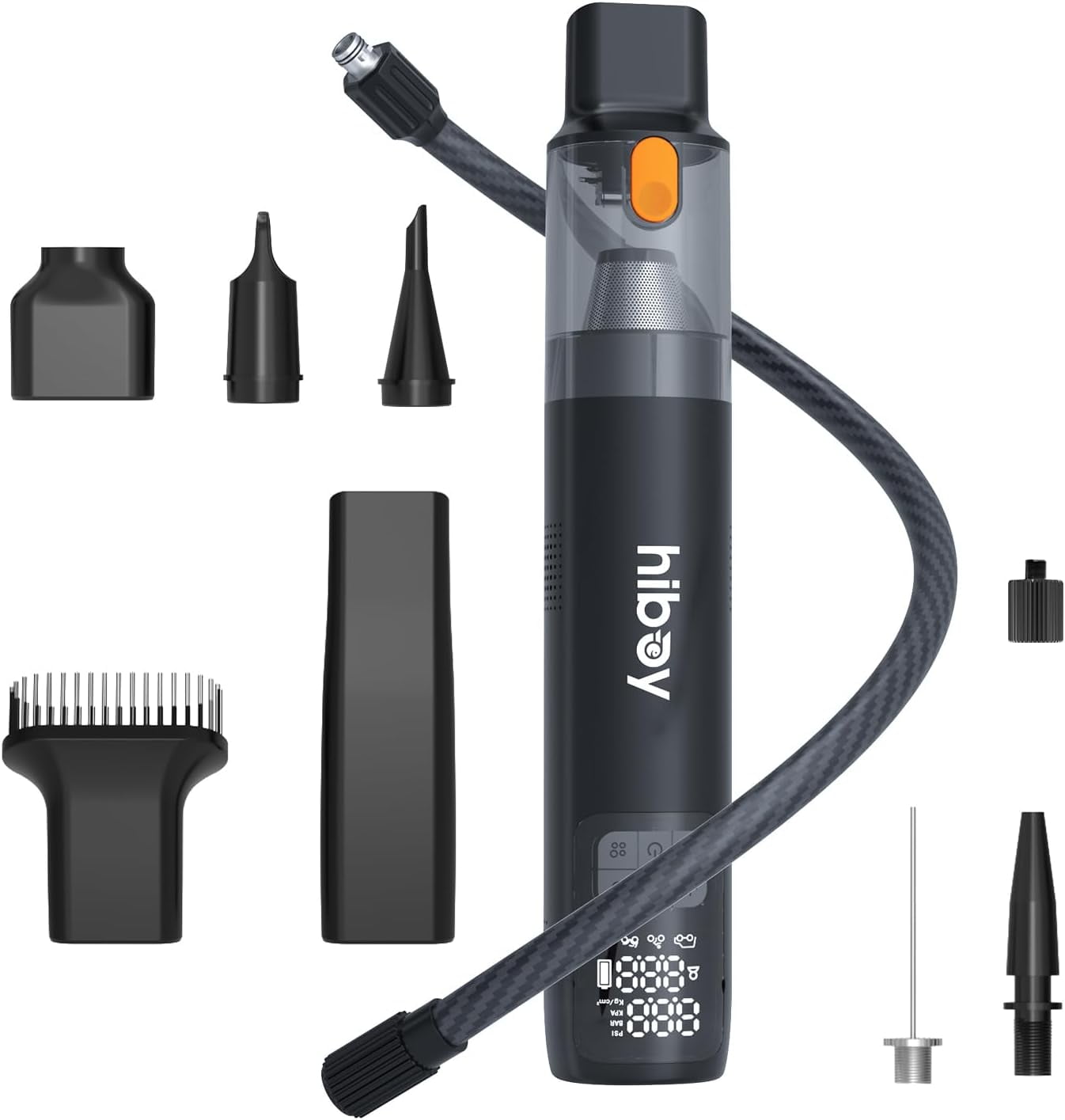 Car Vacuum Cordless and Tire Inflator Portable Air Compressor 2 in 1 ...