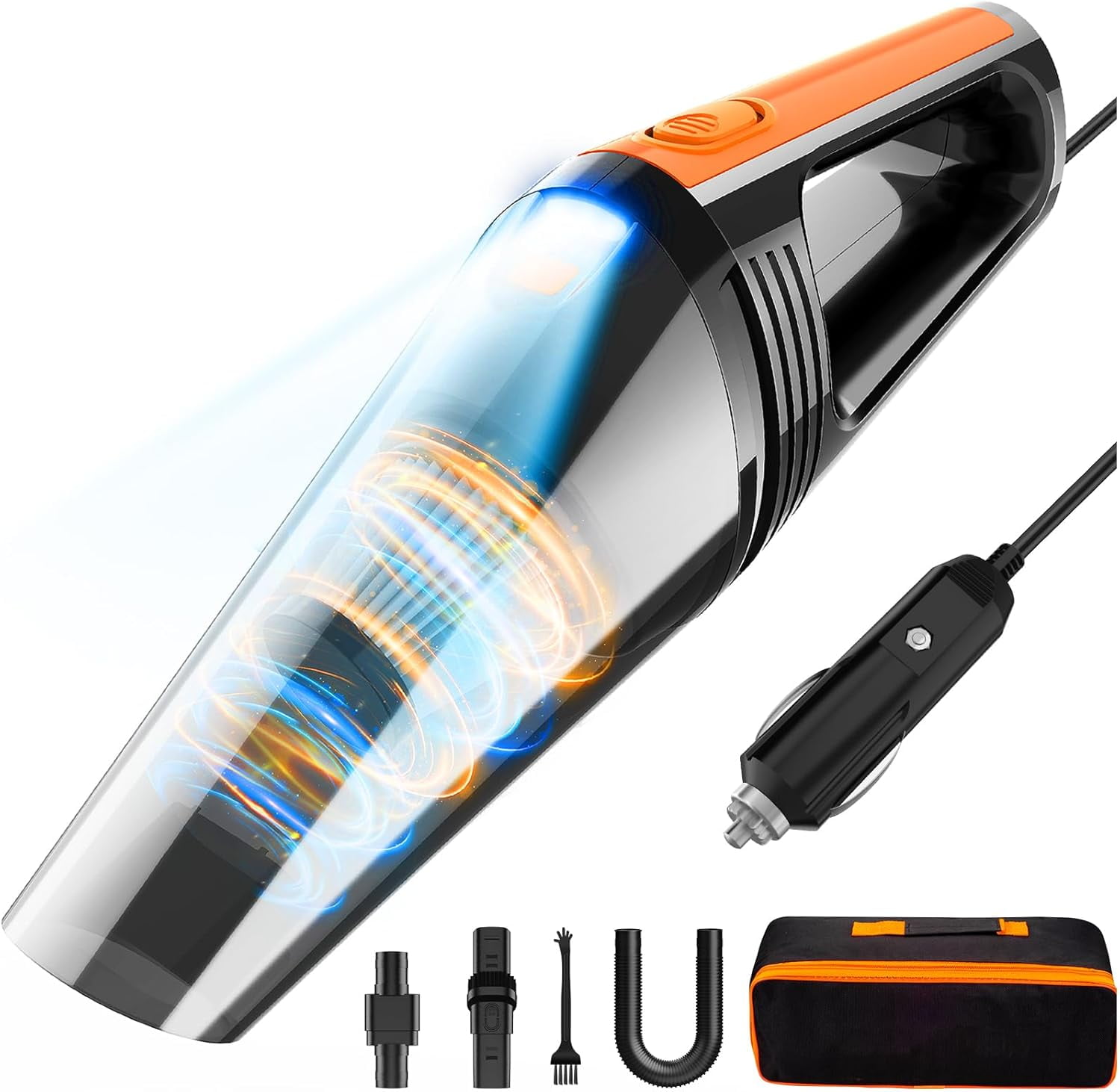 Car Vacuum, Portable Car Vacuum Cleaner High Power 8000Pa, Small 12V ...