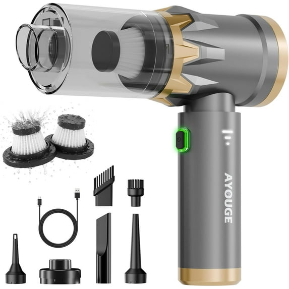 Car Vacuum Portable Cordless, 20000PA High Power Vacuum Cleaner, Brushless Motor, 3-Speed Modes ...