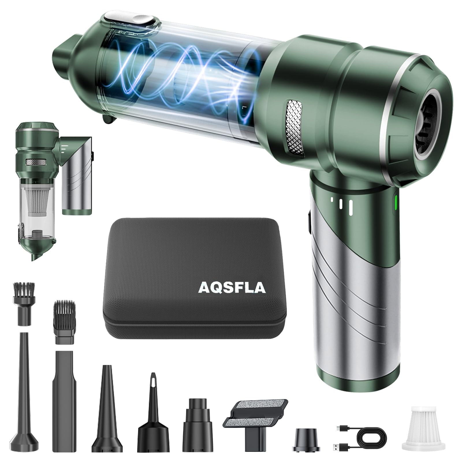 Car Vacuum Portable Cordless 22000PA High Power Handheld Mini Vacuum ...