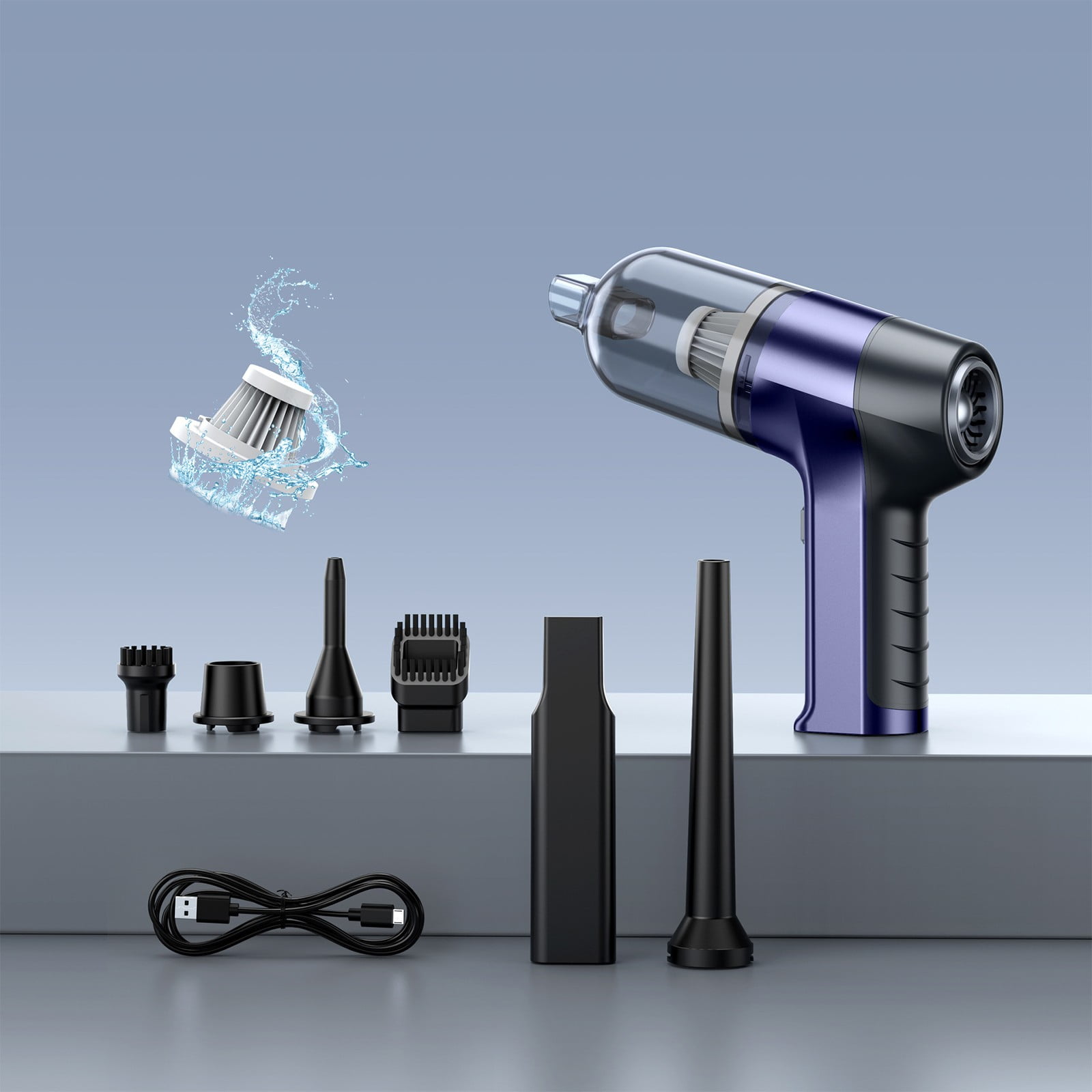 Car Vacuum Portable Cordless, Powerful Car Vacuum Cleaner High Power ...