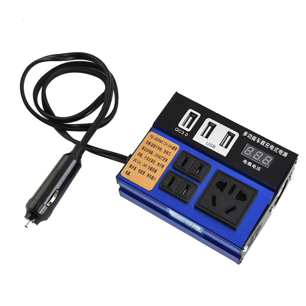 Car Vehicle Power-Inverter DC12V 24V To DC110V/220V Converter w1a Trip ...