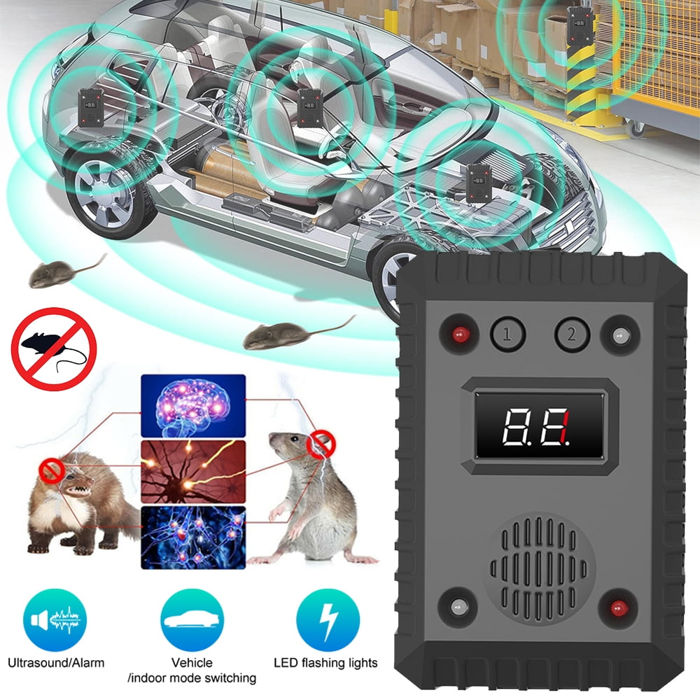 Car Vehicle Ultrasonic Mouse Repeller,KEPEAK Under Hood Animal Repeller ...