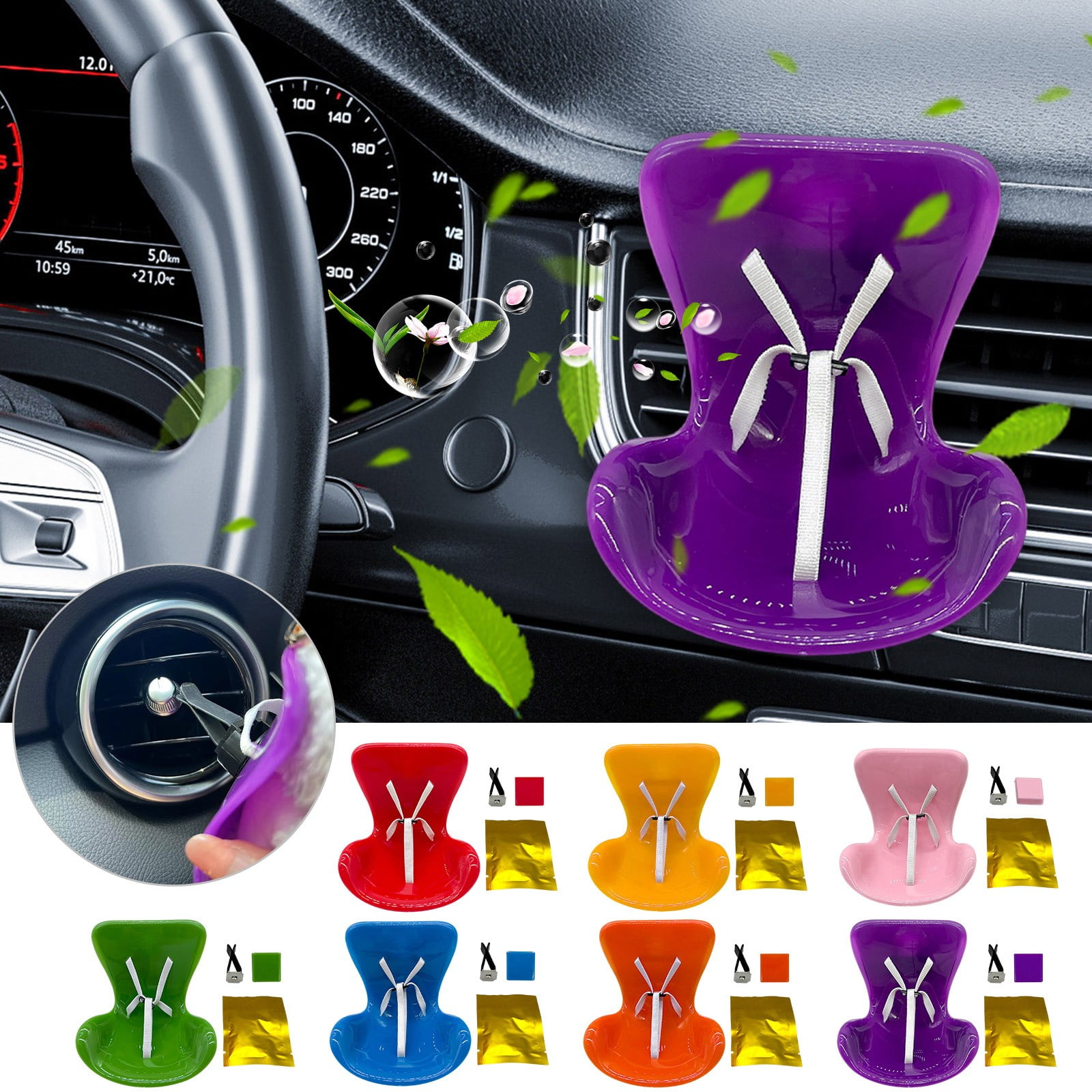 Car Vent Aromatherapy Diffuser | Car Doll Seat Freshener - Cute Car Air ...