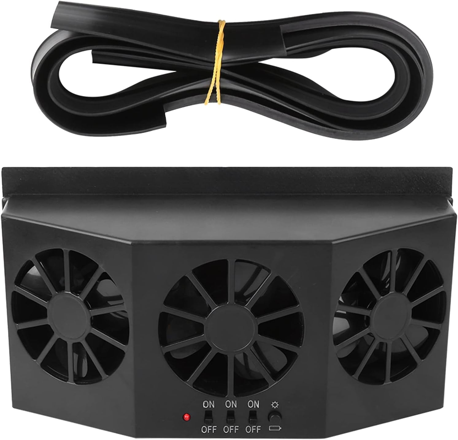 Car Vent Fan, Portable Solar Powered Cooler Car Ventilator Window Fan ...