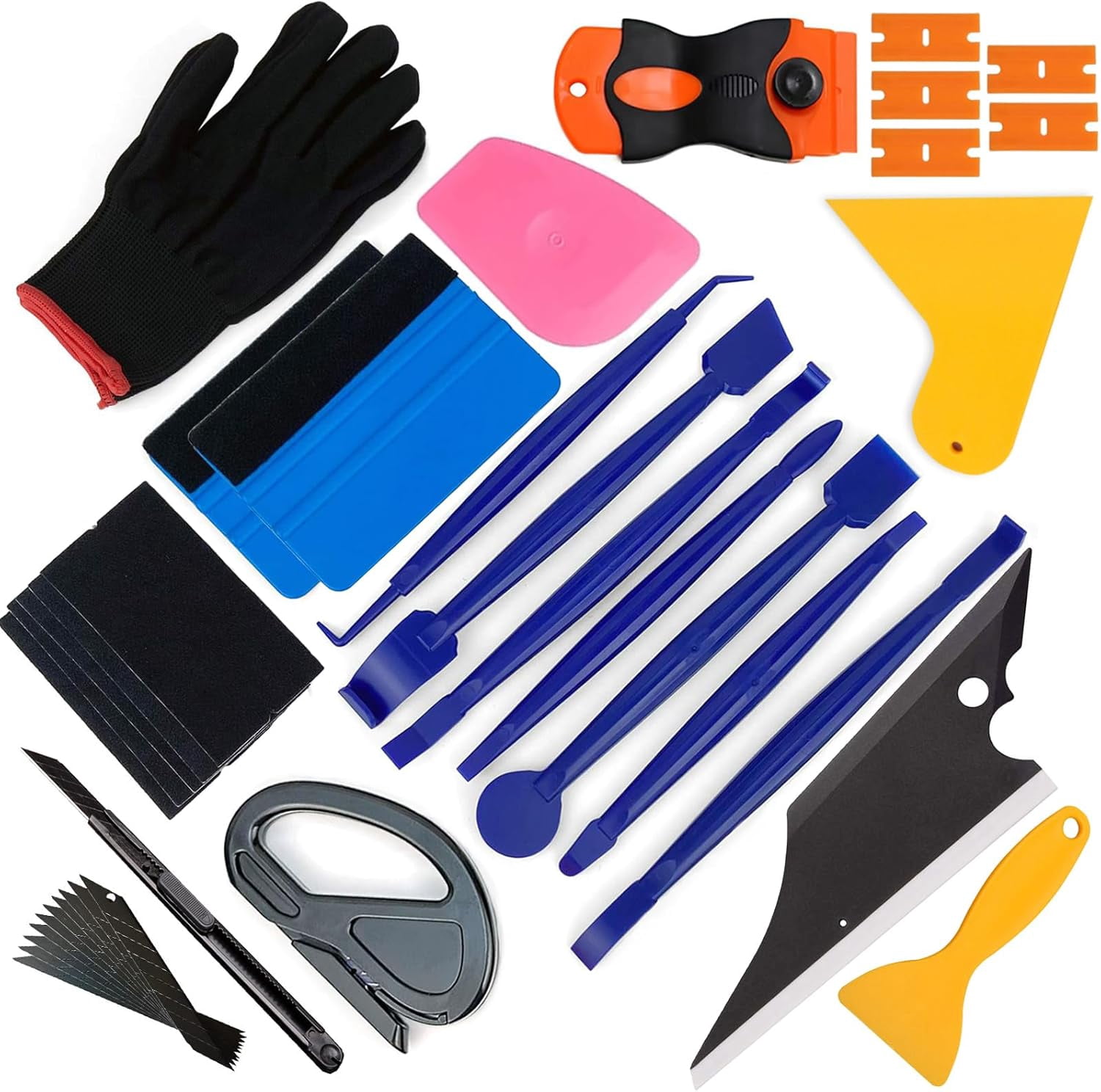 Car Vinyl Wrap Kit Window Tint Film Installation Tools With Felt ...