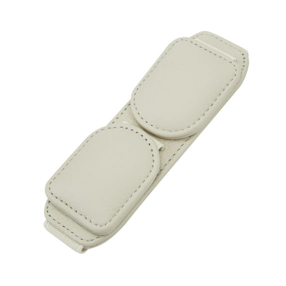 Car Visor Organizer — 1 Pc Leather Sunglasses & Card Holder, Magnetic ...