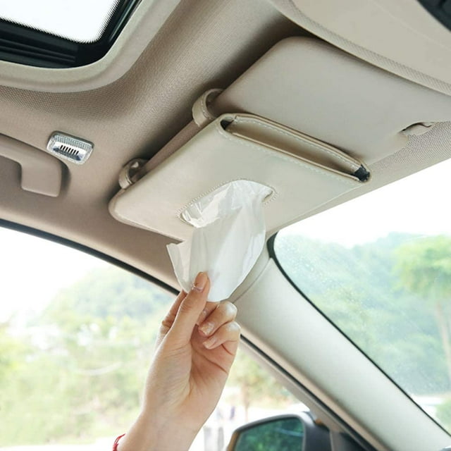 Car Tissue Holder, Sun Visor Napkin Holder, Car Mask Holder for Sun ...