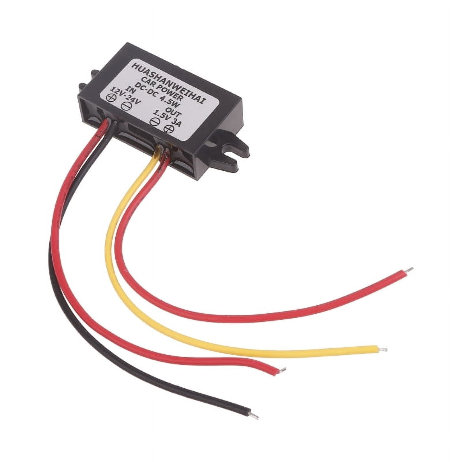 Car Voltages Converters,Step Down Module 12V to 1.5V 3A Output 13cm Cable - Walmart.com