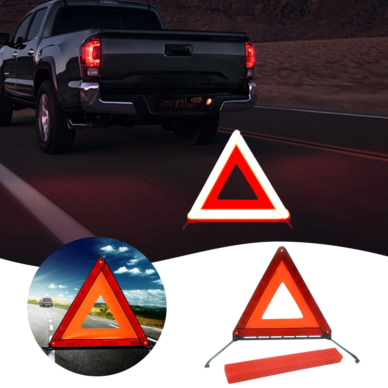 Car Warning Triangle According To Current Standard Compact Breakdown ...