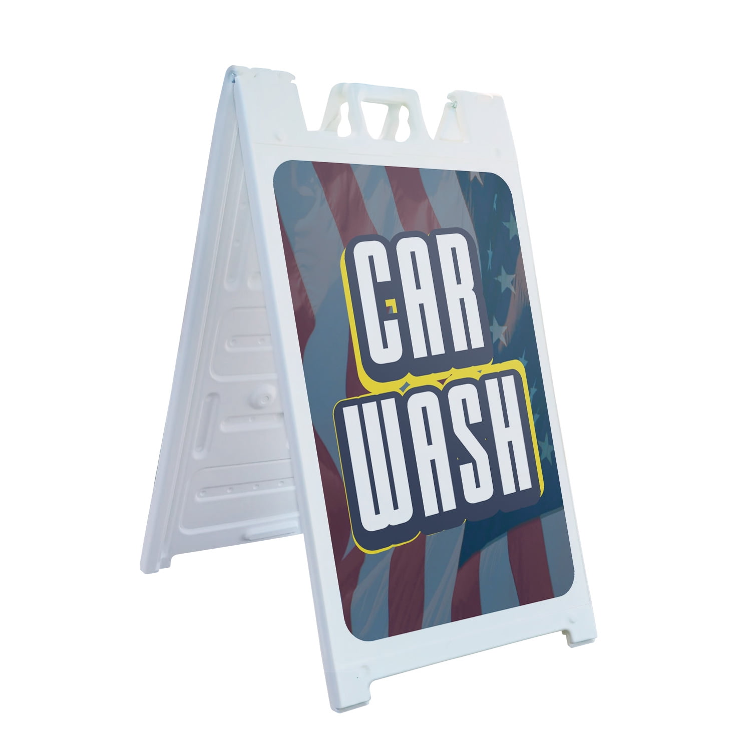 Car Wash 24" x 36" Double Sided A-Frame Sidewalk Sign, Includes 2 ...