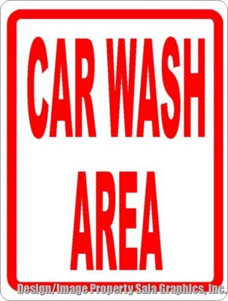 Car Wash Area Sign - Walmart.com