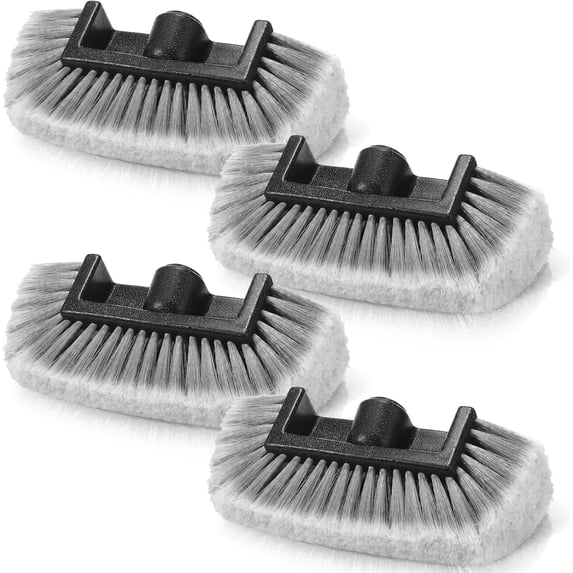 Car Wash Brush Head with Soft Detailing Bristle Flow Thru Car Cleaning ...