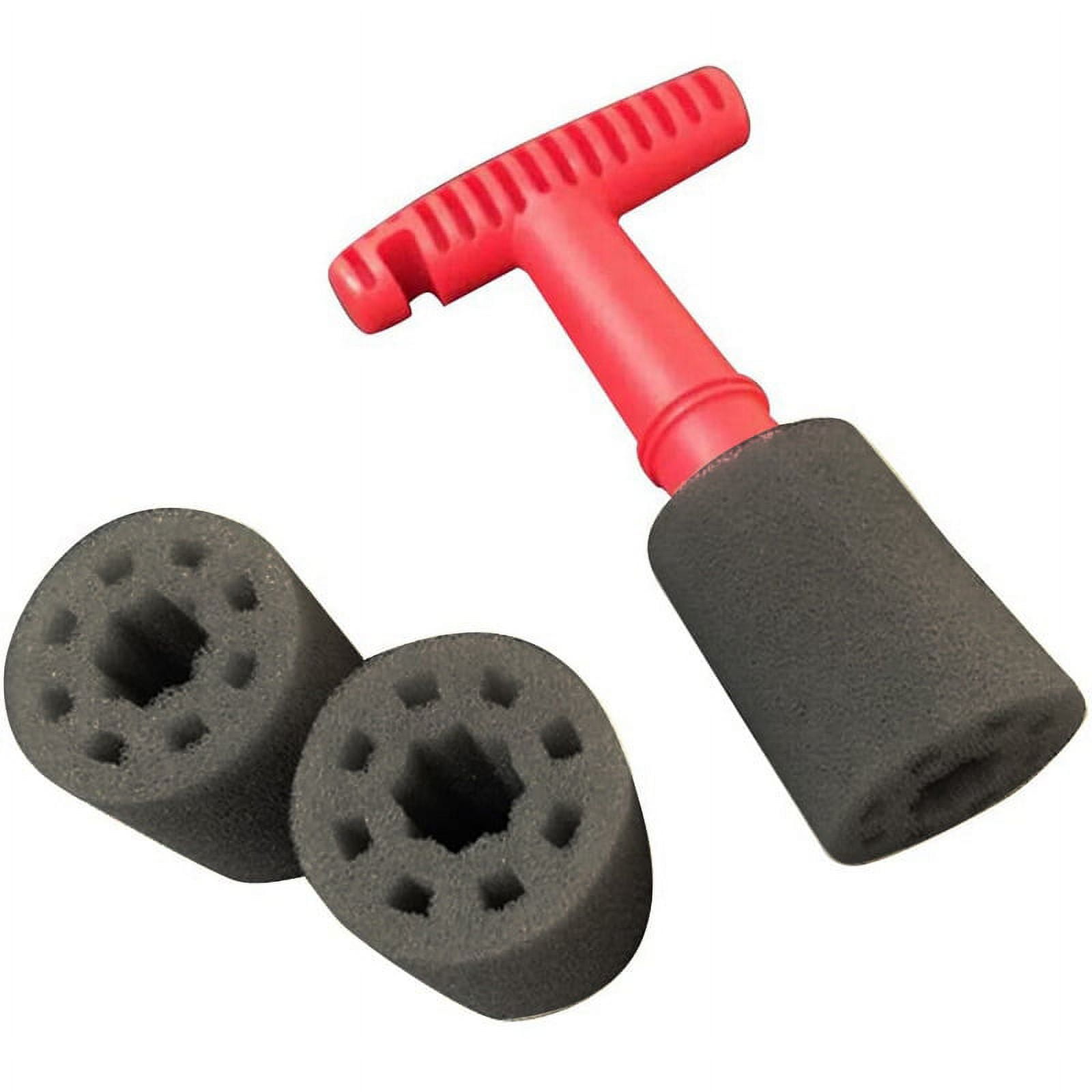 Car Wash Embedded Tire Screw Brush Lug Nut Wheel Cleaning Tools with 3 ...