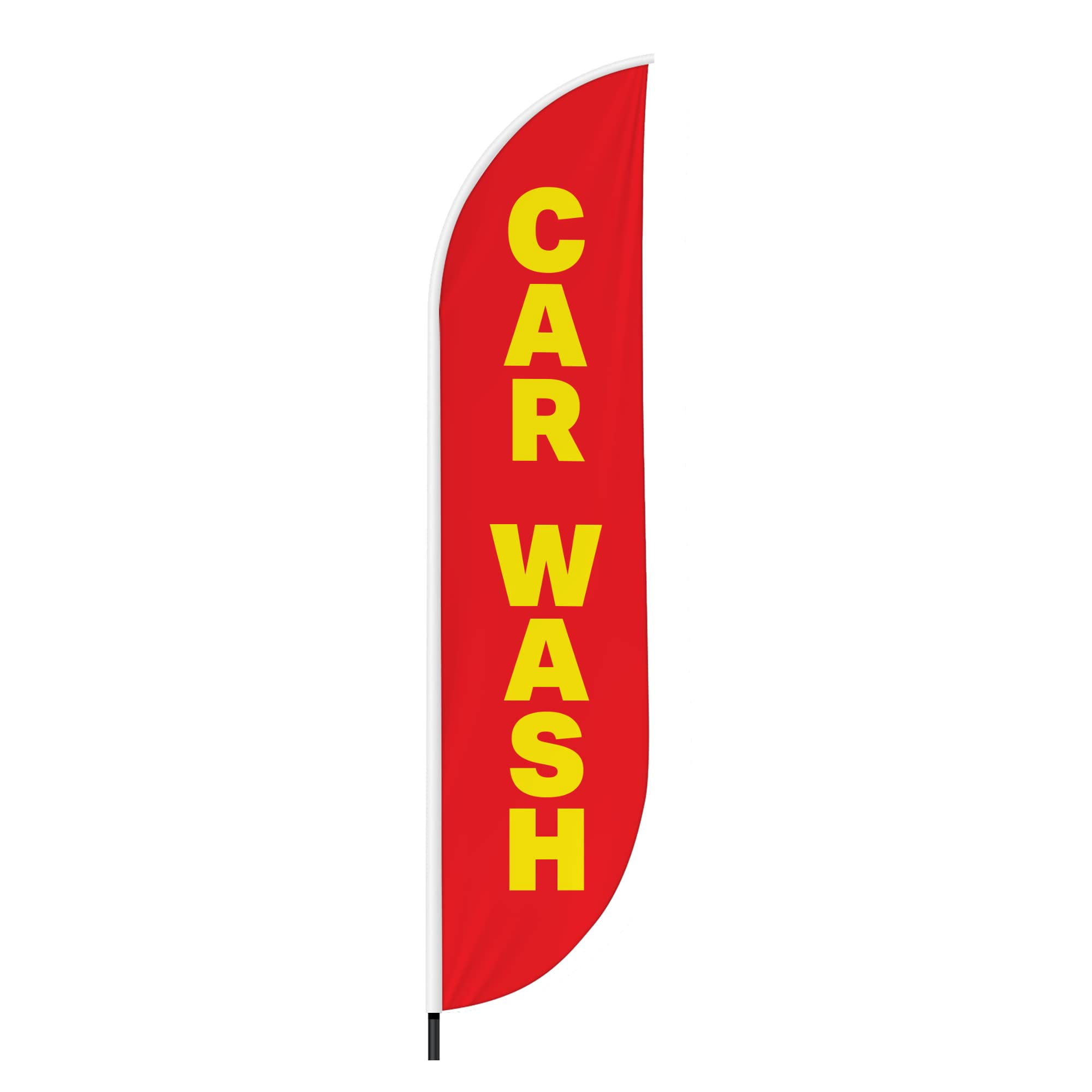 Car Wash Feather Flag(11.5feetX2.5feet) by DreamController | Outdoor ...