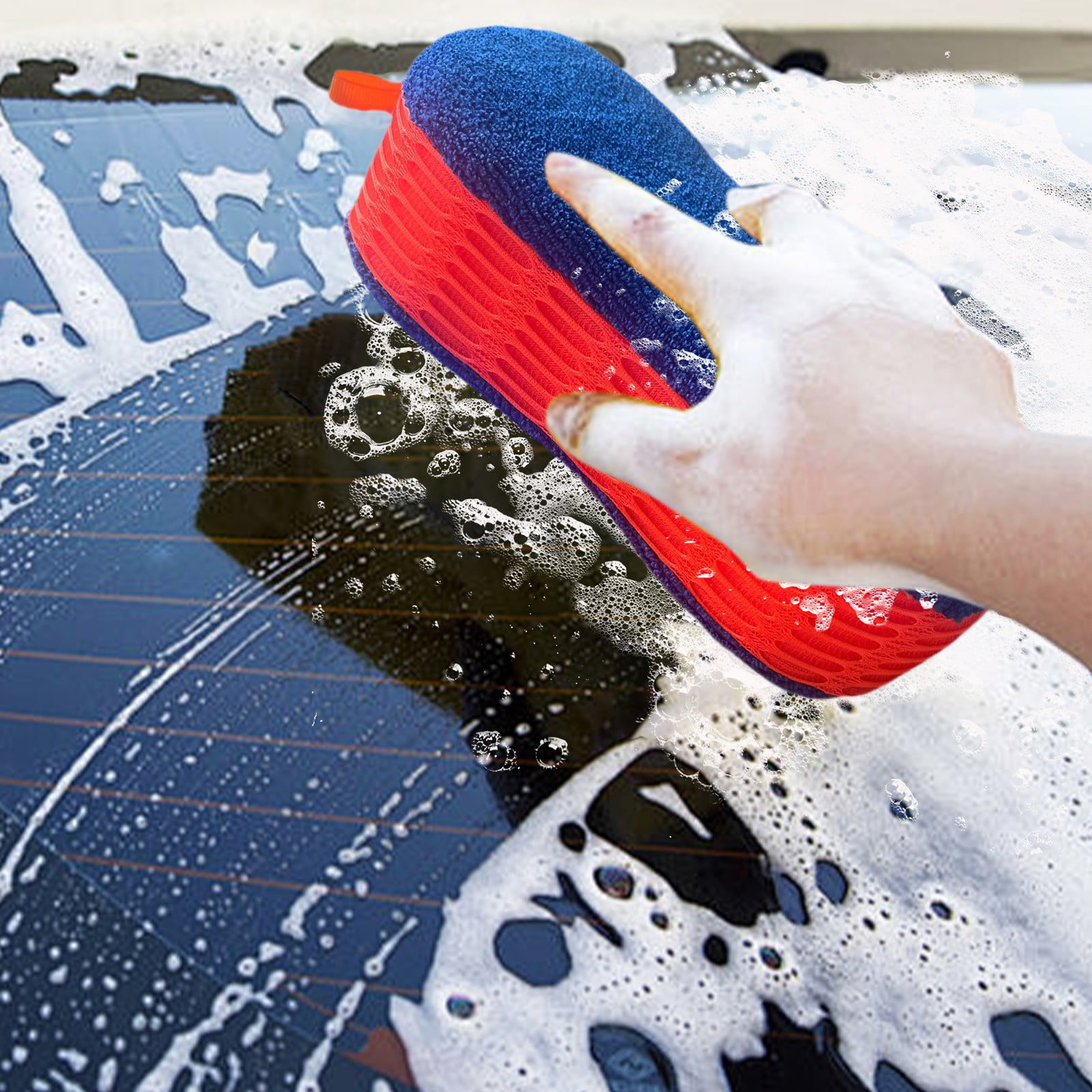 Car Wash Foam Sponge for Fast Non Scratch Cleaning, Big Coral Type ...