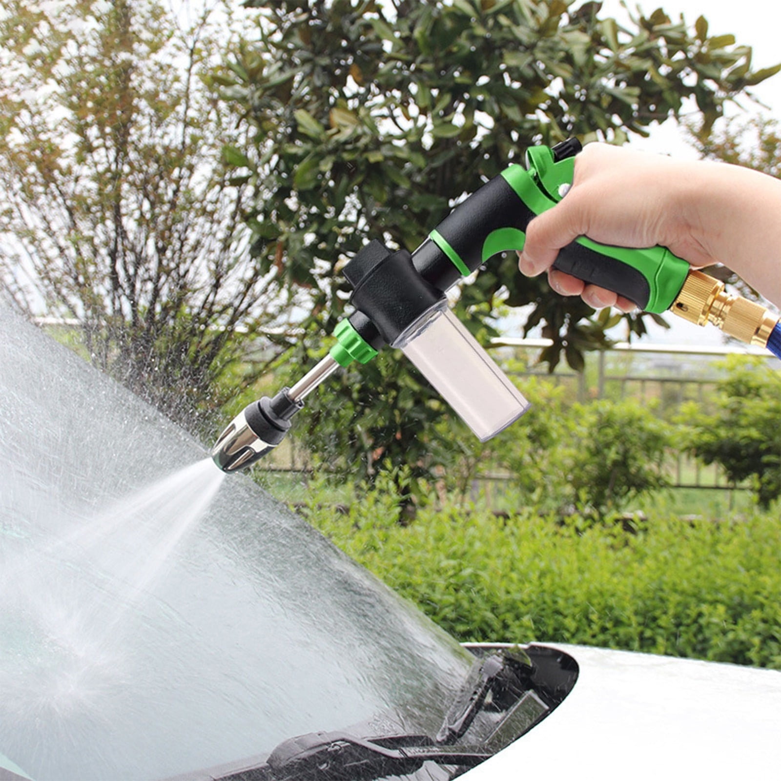 Car Wash High Pressure Water Spray with Bottle & Connector Set ...