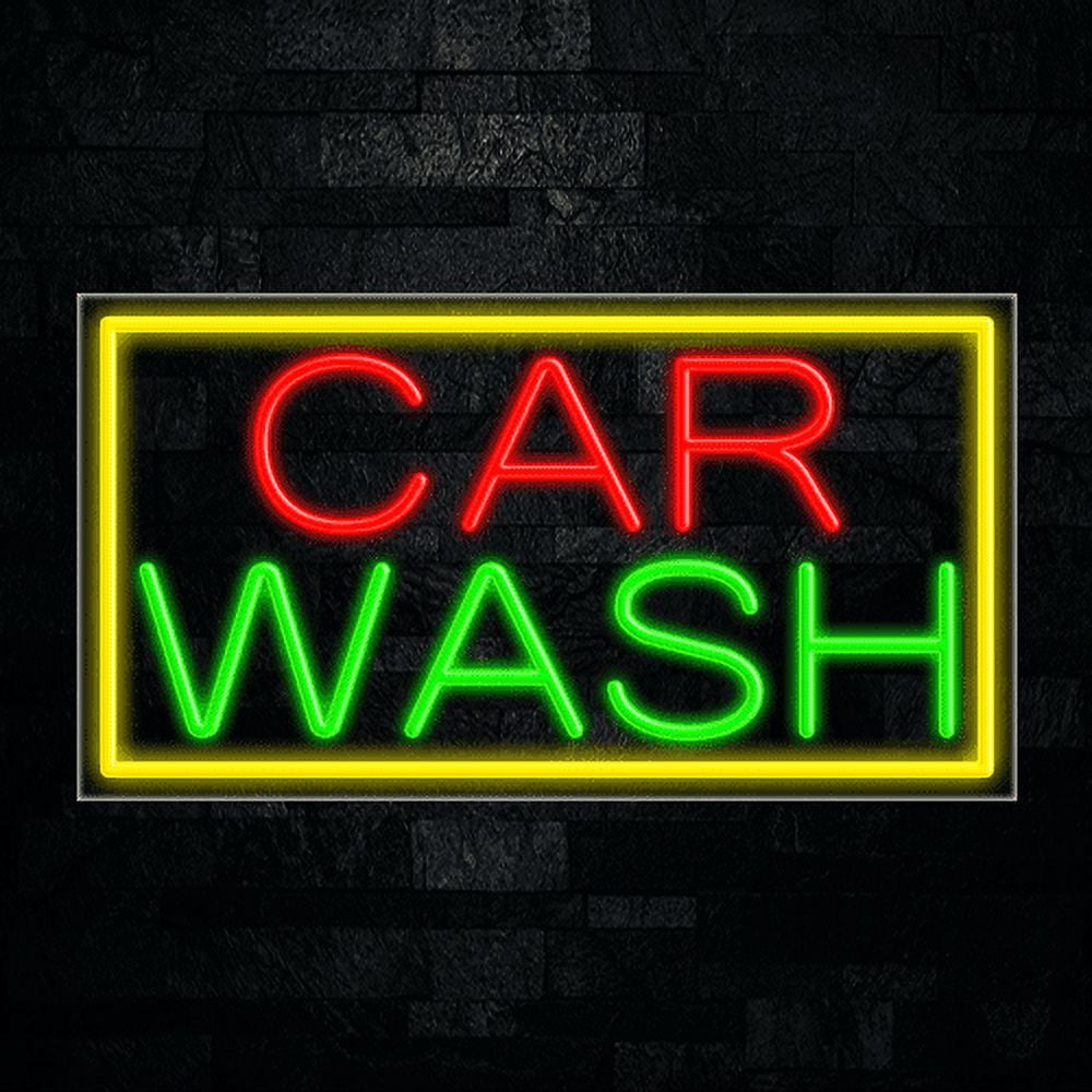 Car Wash-LED Neon Sign 33"L x 18"H #31058 - Walmart.com