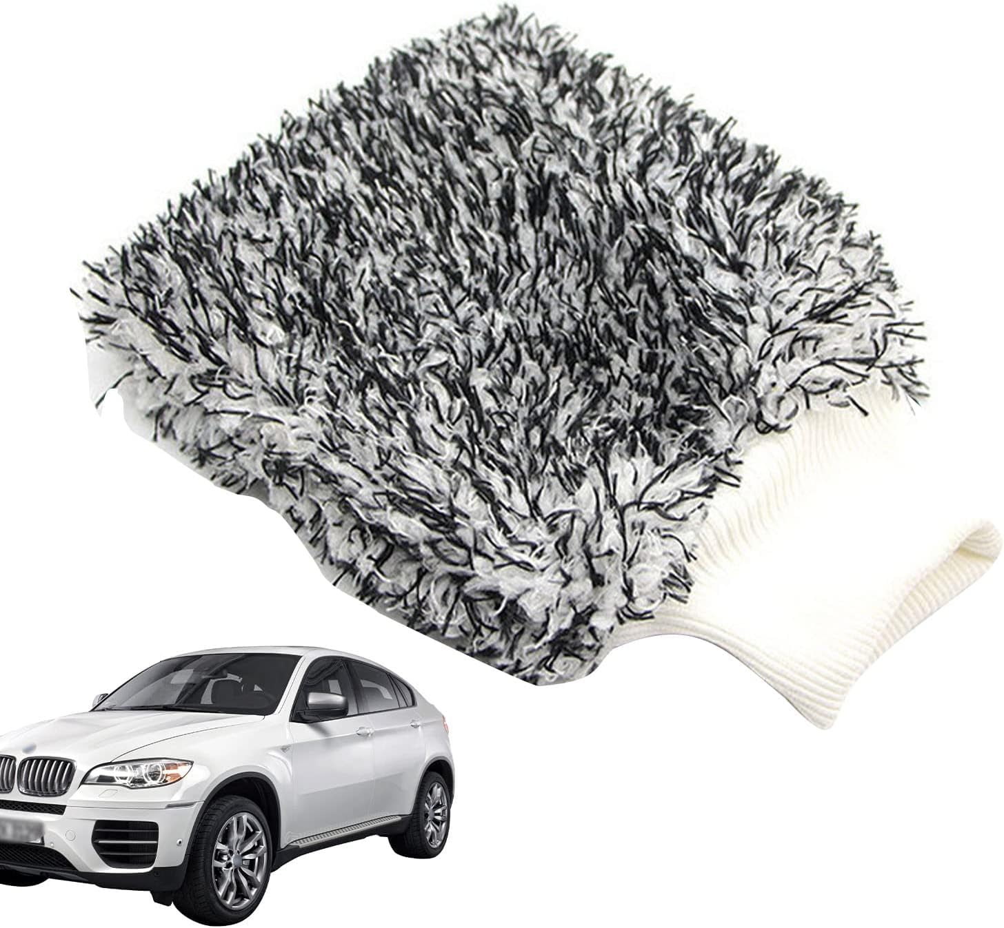 Car Wash Mitts Microfiber,Scratch Free Double-Sided Microfiber Wash ...