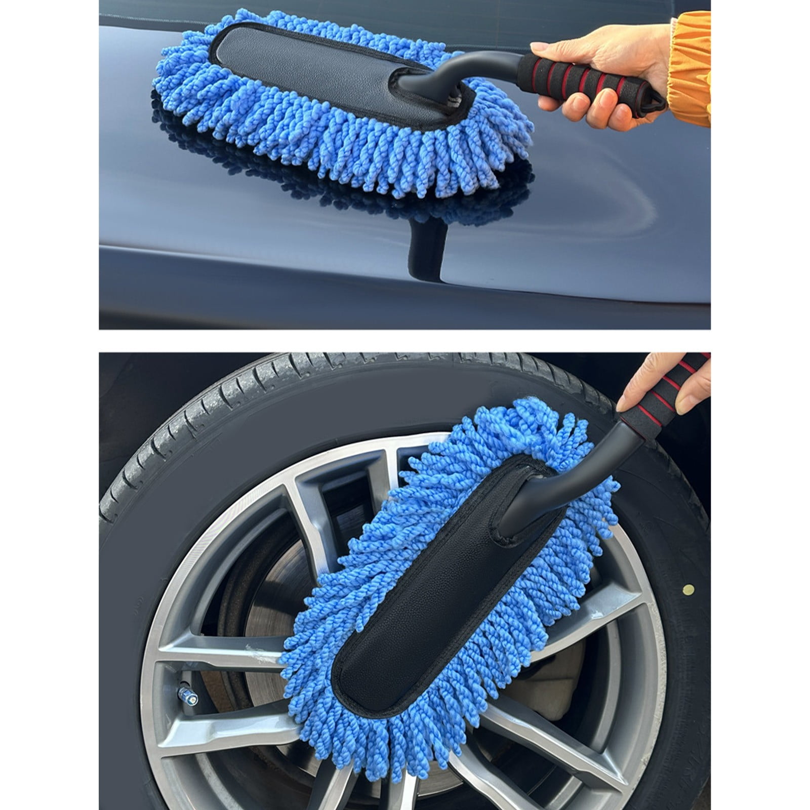 Car Wash Mop with Soft Bristles, Dusting and Cleaning Tool, Ergonomic ...