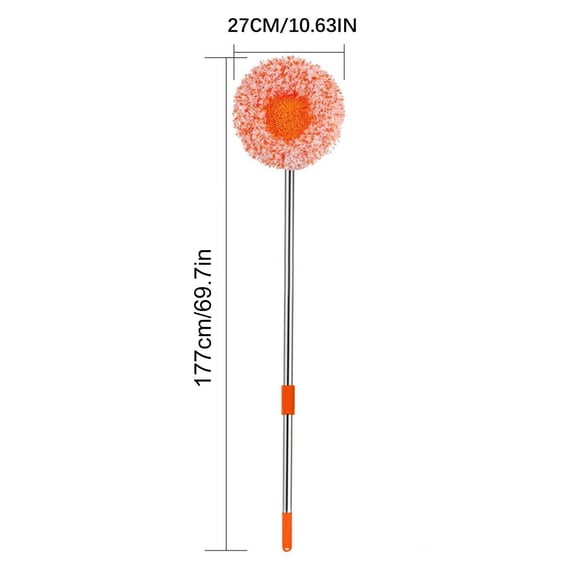 Car Wash Mop with 180-Degree Rotating Head, Thick Absorbent Cloth ...