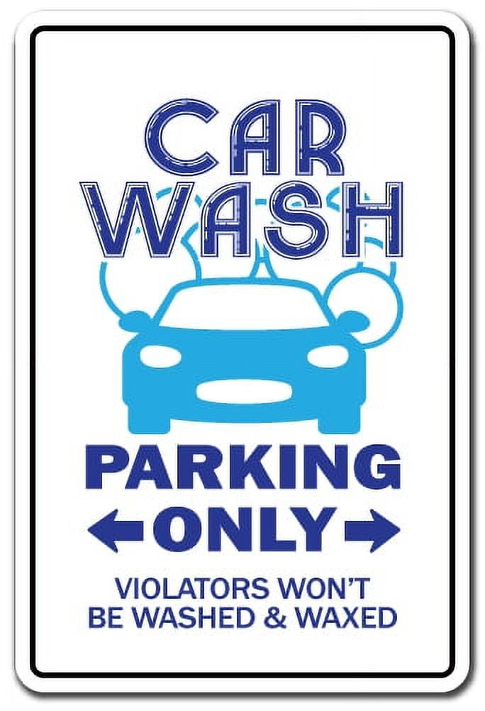 Car Wash Novelty Sign | Indoor/Outdoor | Funny Home Décor for Garages ...