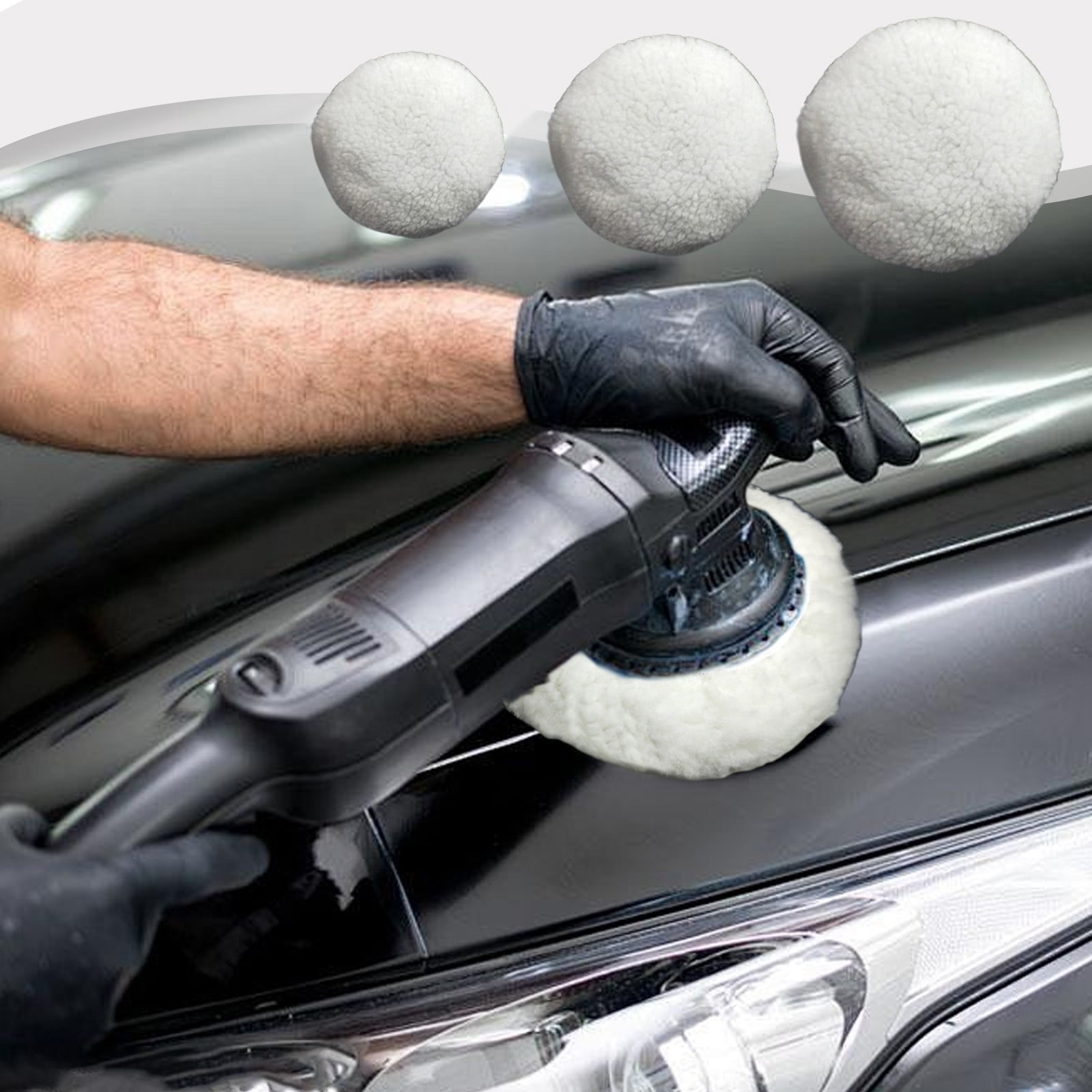 Car Wash Polishing Set, Lamb Wool Waxing Disc, Premium Materials, Multi ...