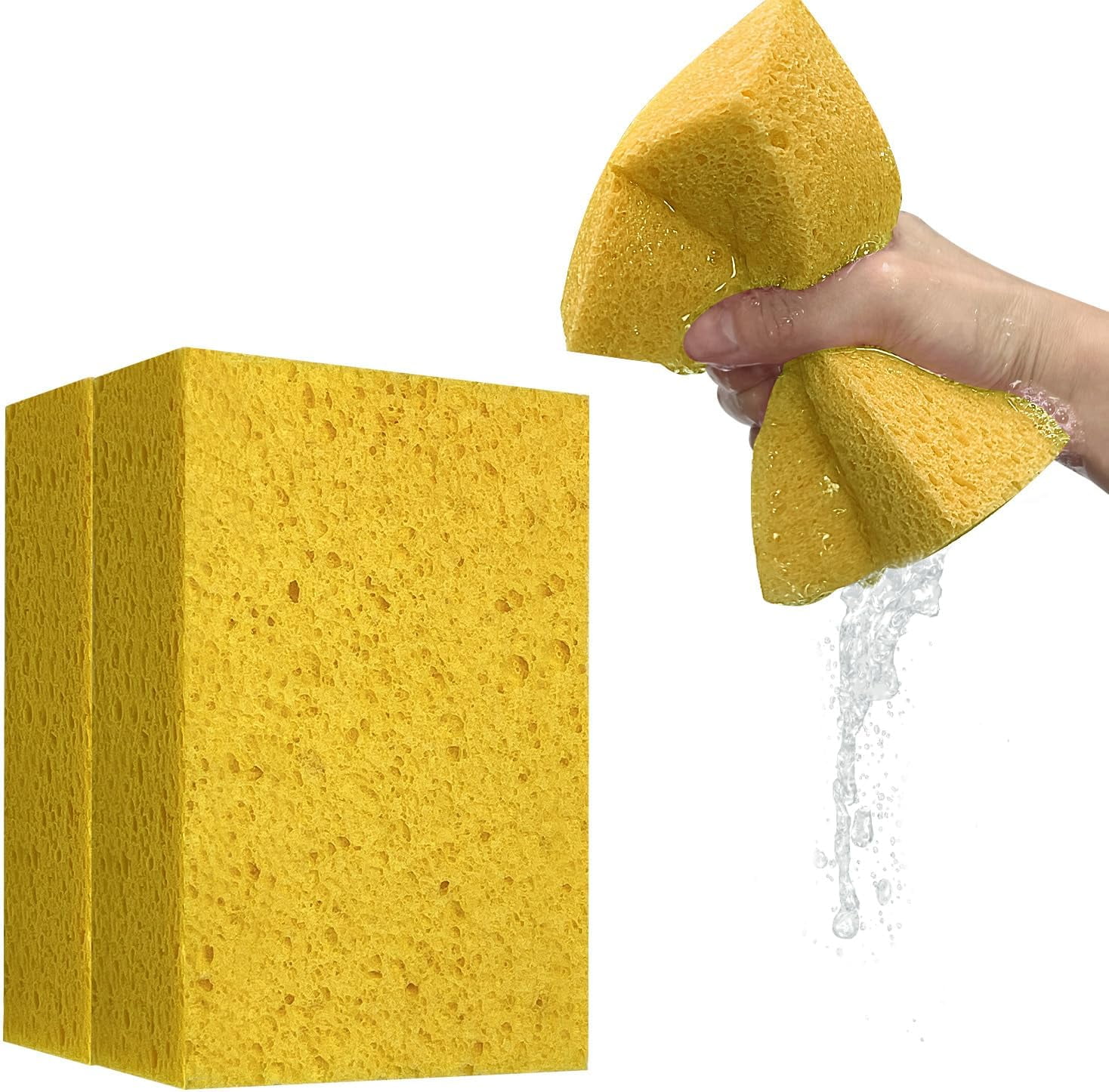 Car Wash Sponges, 3 Pack Extra Thick Large Cleaning Sponge Multi ...