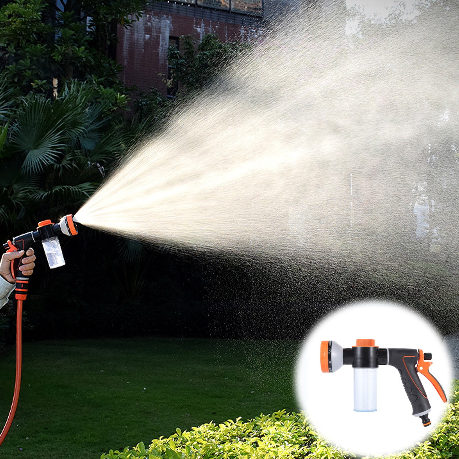 Car Wash Spray Nozzle, Foam Blaster High Pressure Hose Nozzle, 10 ...