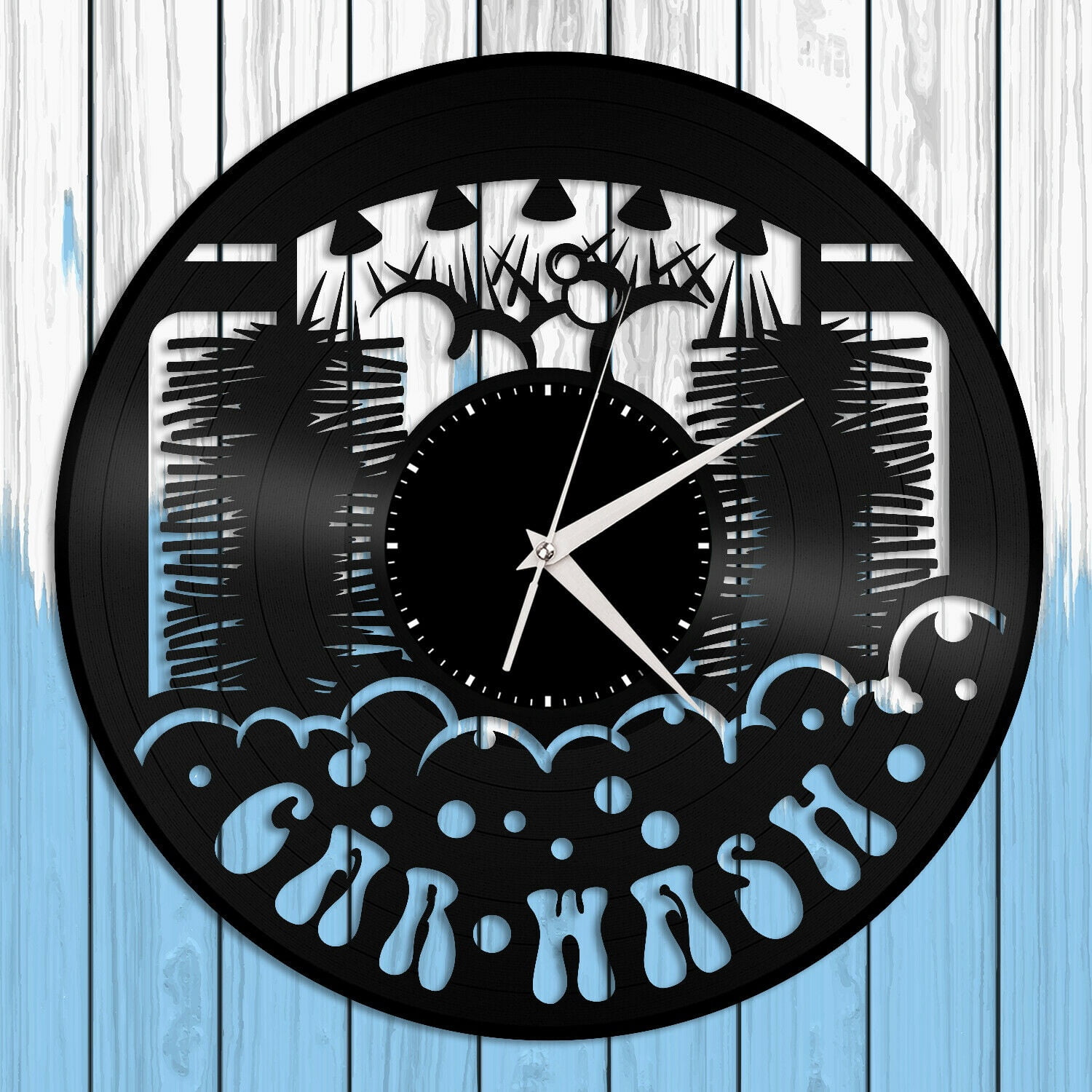 Car Wash Vinyl Wall Clock Unique Gift for Friends Home Living Room ...