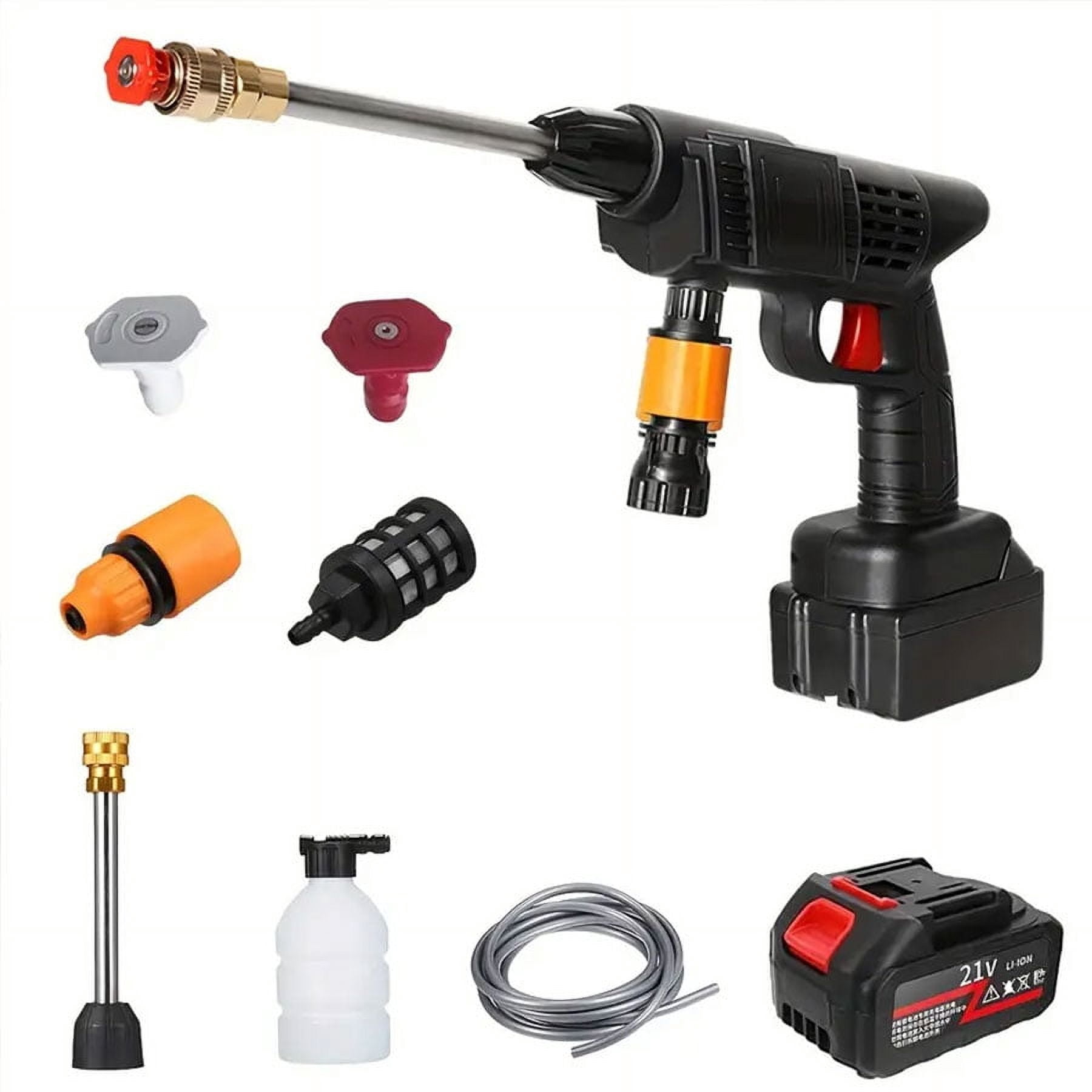 Car Wash Water Gun, Cordless Car Wash Tool, Handheld Cleaner With ...