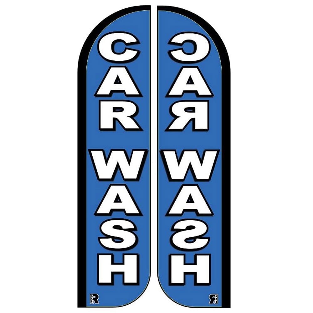 Car Wash Windless Feather Business Flag Advertising Flutter Flags 10 x ...