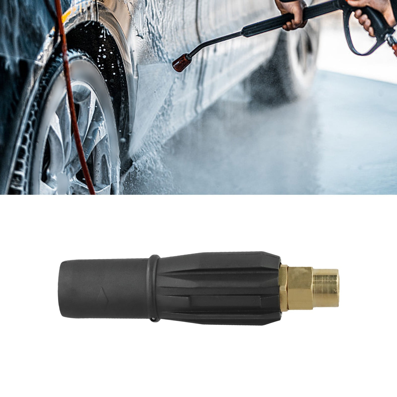 Car washing machine foam nozzle pure copper fixed fan nozzle washing ...