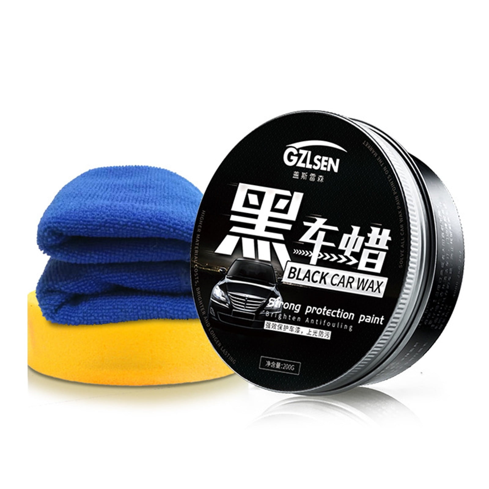 Car Wax Black Solid for Black Cars, Carnauba Car Wax Kit Cleaner, Car ...