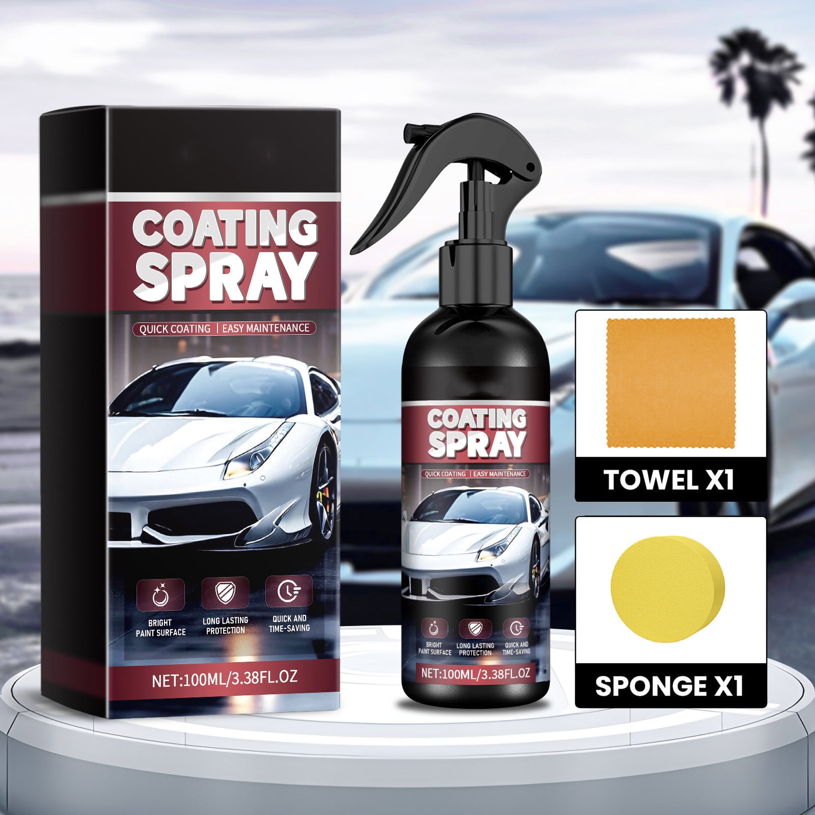 Car Wax | Car Waxing Spray | Protective Coating, High Gloss Shine ...