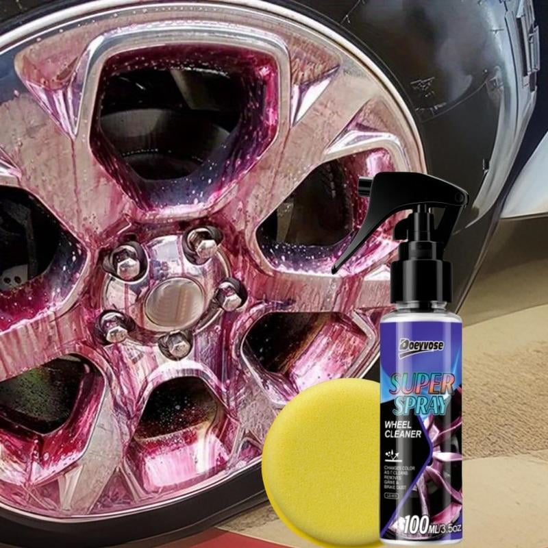 Car Wheel Cleaning Agent, Rim Wheel Rust Remover with Sponge ...