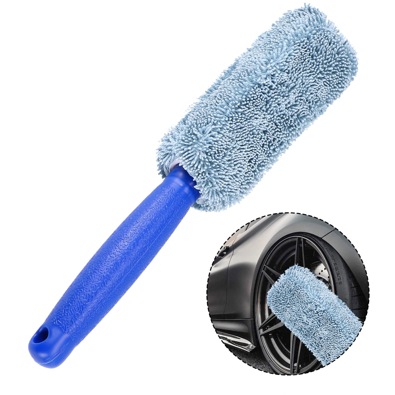 Car Wheel Cleaning Brush Tools Alloy Soft Bristle Cleaner Tire Washing ...