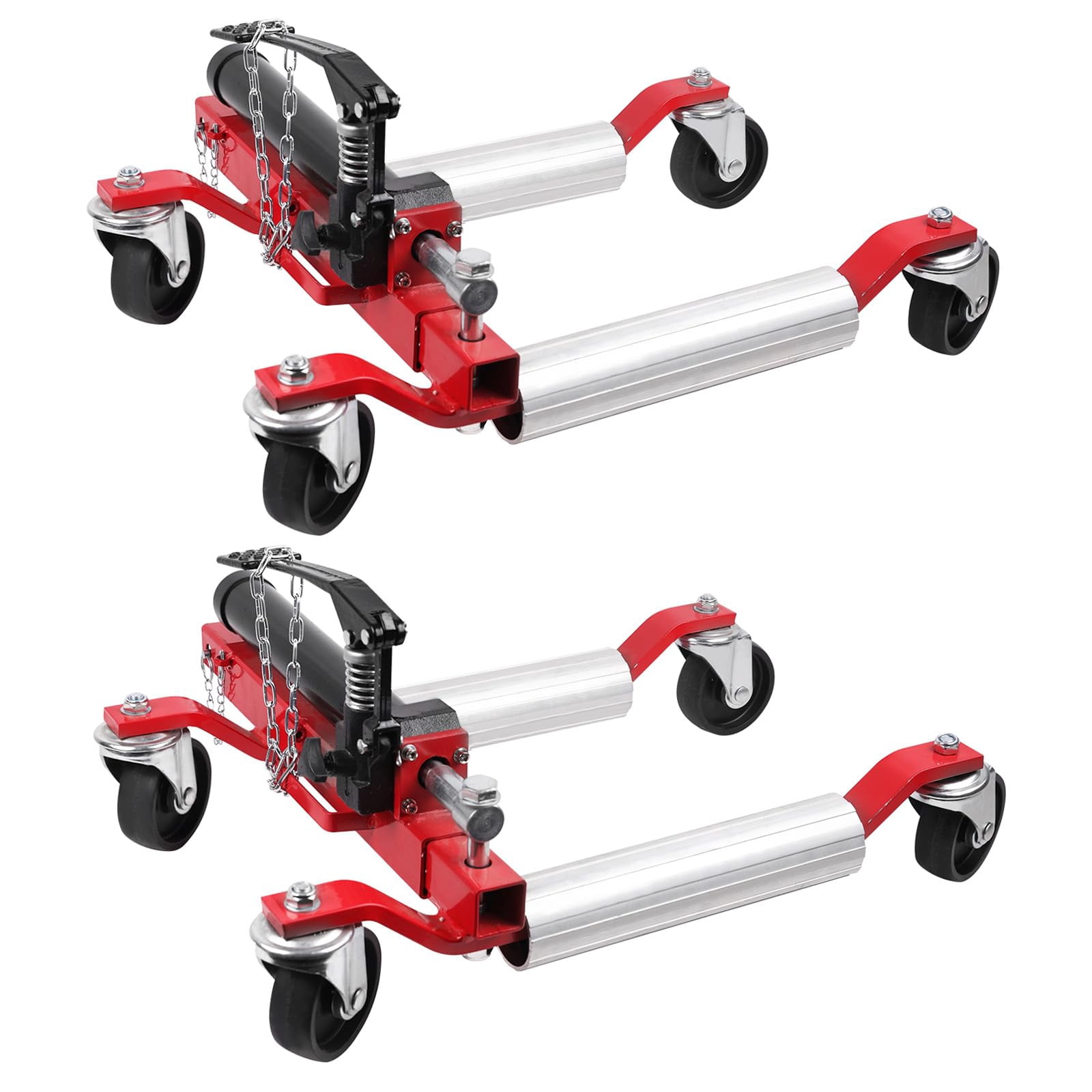 Car Wheel Dolly Jack Set of 2, Hydraulic 1500-lbs Car Skates, Vehicle ...